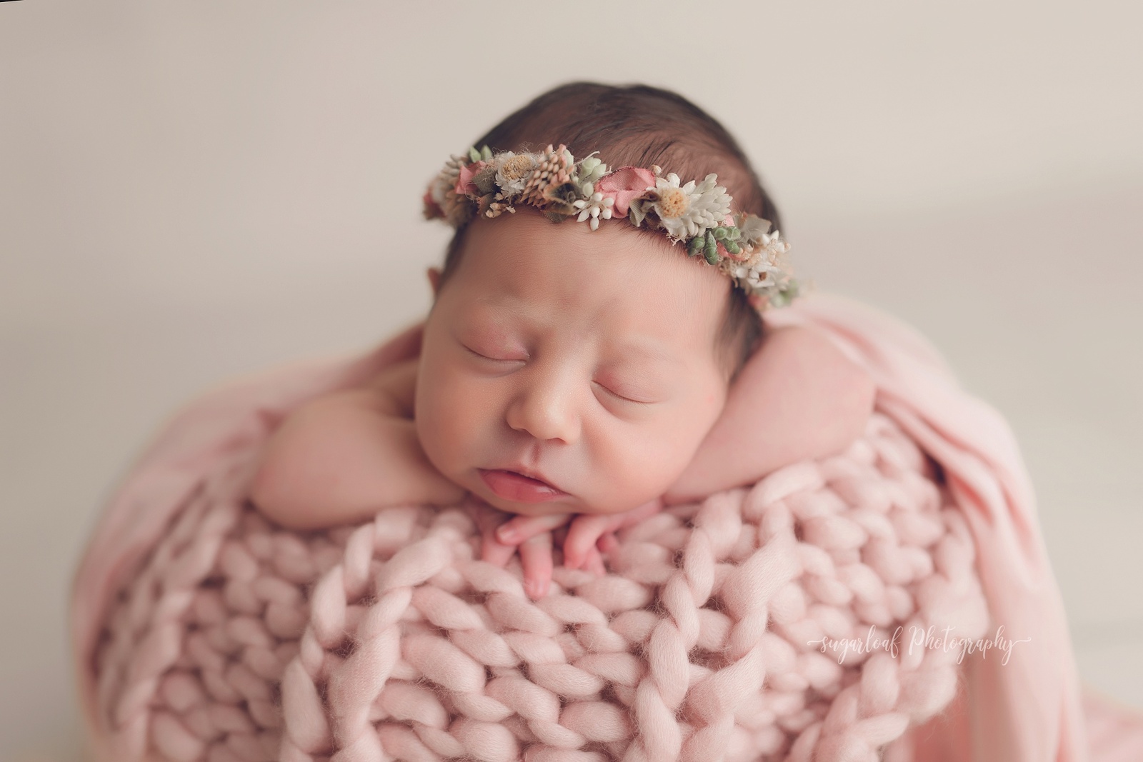 Peachy Pink baby Girl – Baltimore county in-home newborn Photographer ...