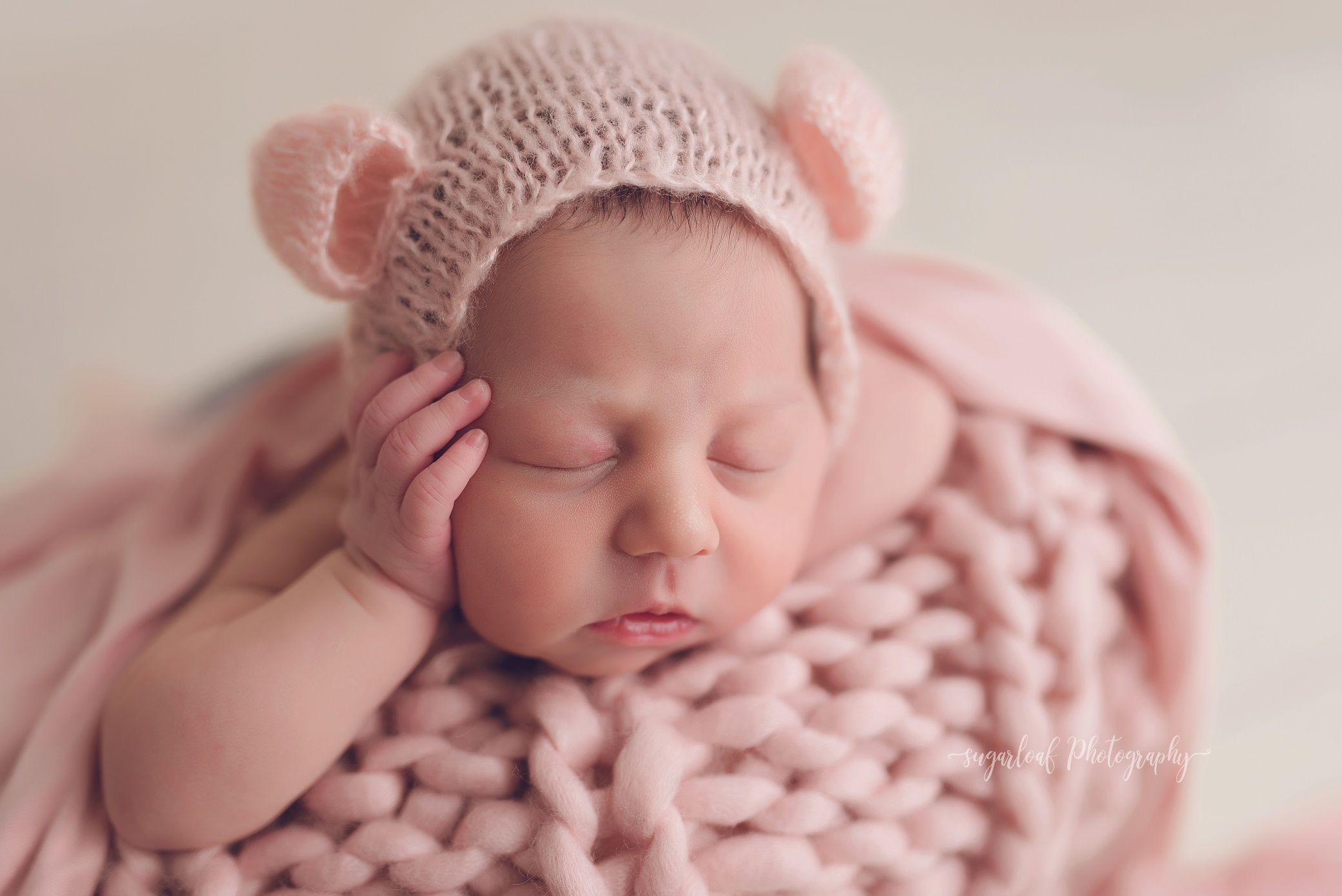 Peachy Pink baby Girl - Baltimore county in-home newborn Photographer ...