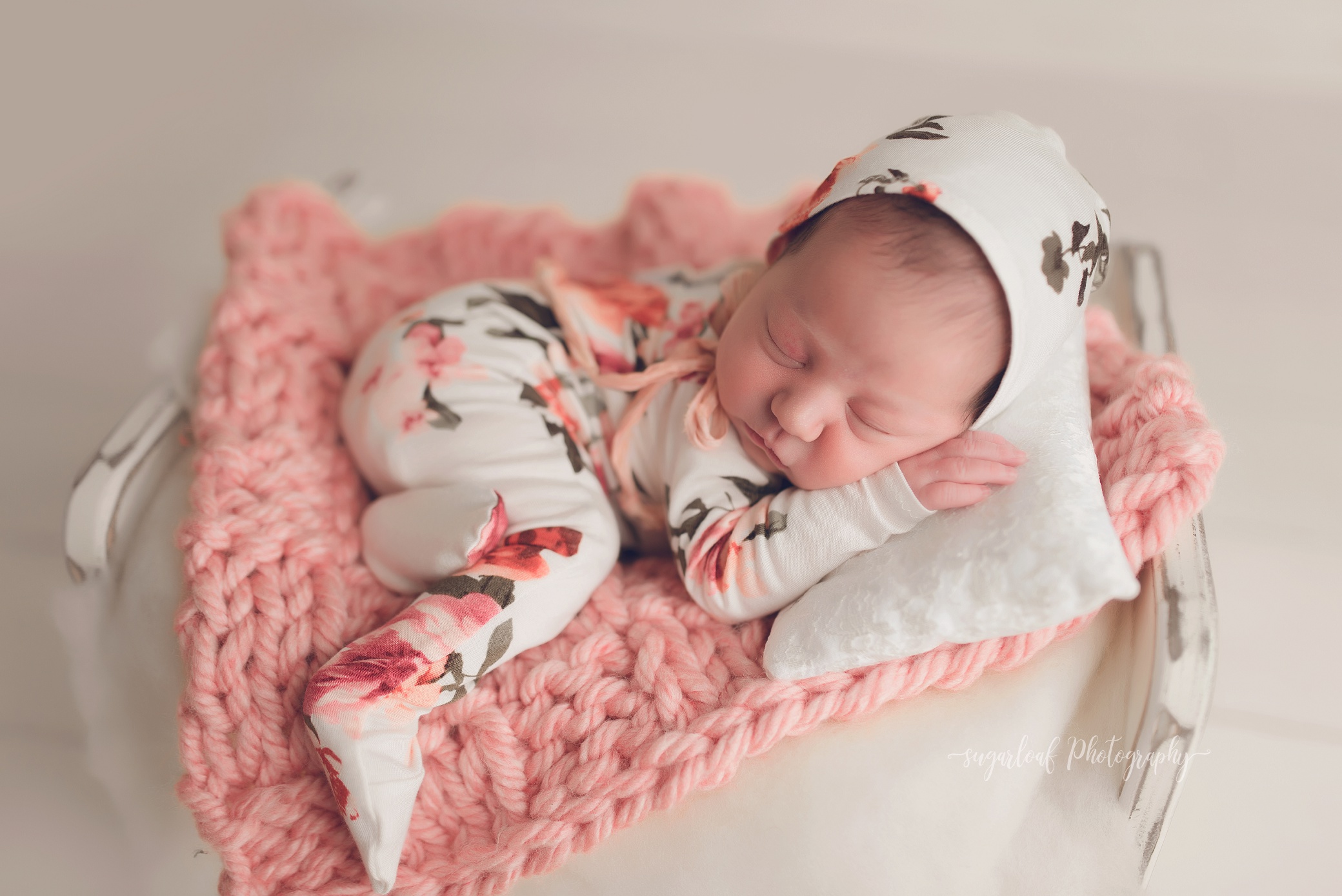 Peachy Pink baby Girl - Baltimore county in-home newborn Photographer ...