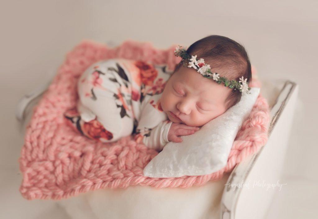 Peachy Pink baby Girl - Baltimore county in-home newborn Photographer ...