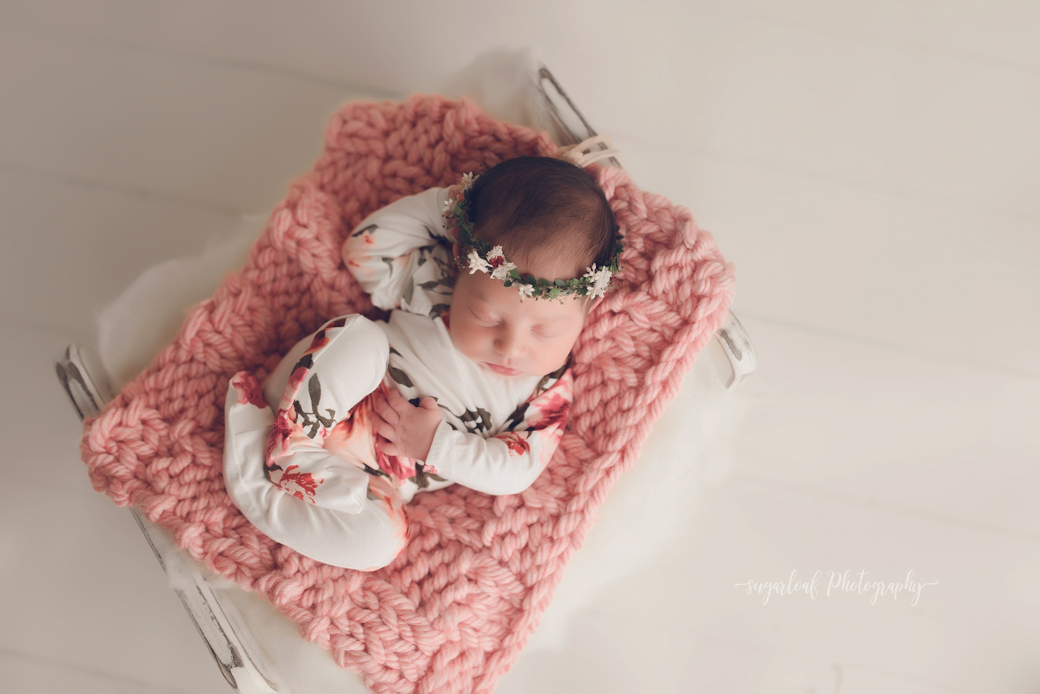 Peachy Pink baby Girl – Baltimore county in-home newborn Photographer ...