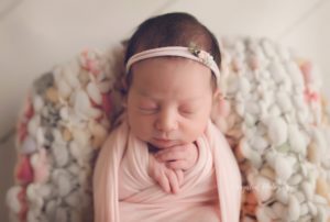 Peachy Pink baby Girl - Baltimore county in-home newborn Photographer ...